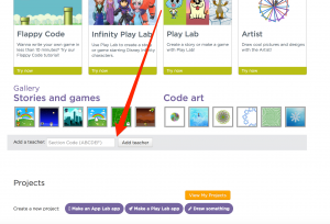2. Sign up to Code.org - Profesor Web